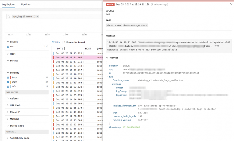 Datadog Logsでアプリケーションログを管理する | CyberAgent Developers Blog