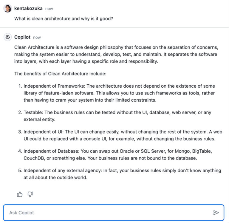 先日リリースされたGitHub Copilot Enterprise の最速レビュー！〜進化したGitHub Copilotを使ってみた〜 | CyberAgent Developers Blog